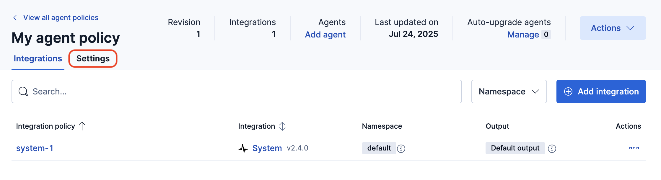 Using Spaces with Fleet | Elastic Docs