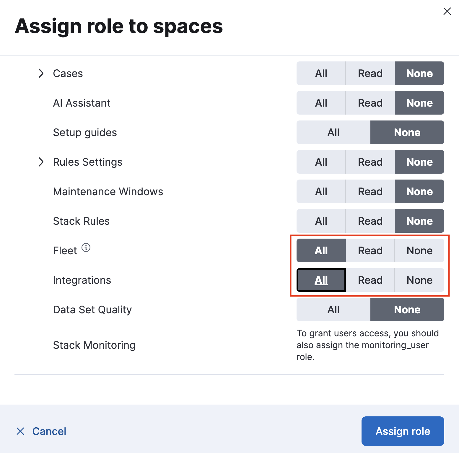 Required roles and privileges | Fleet and Elastic Agent Guide [8.19] | Elastic