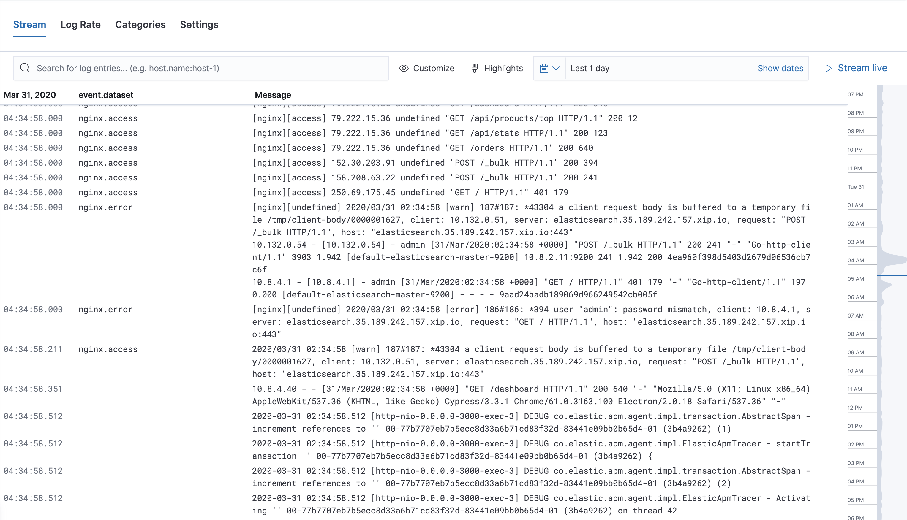 Explore And Filter Logs Data Logs Monitoring Guide [7 9] Elastic