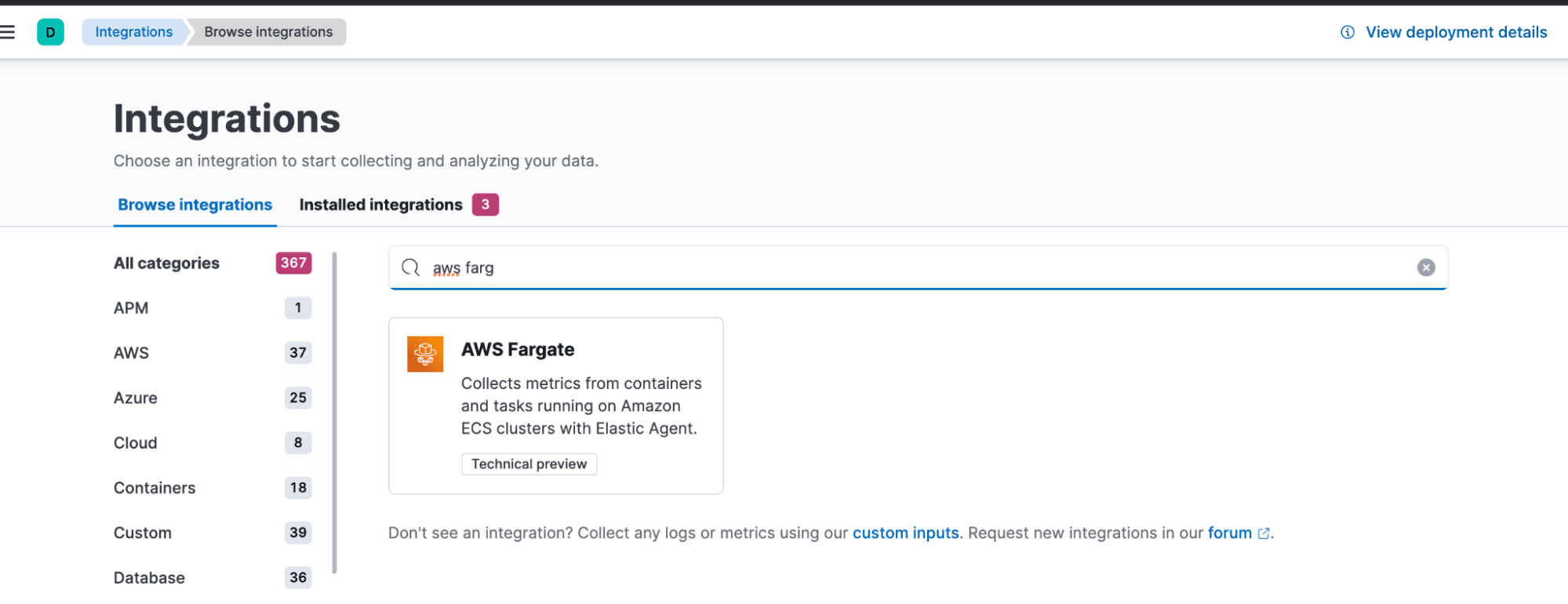 Using the Elastic Agent to monitor Amazon ECS and AWS Fargate with Elastic Observability ...