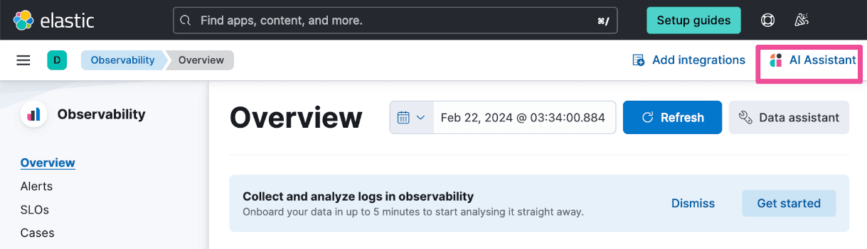 Getting started with the Elastic AI Assistant for Observability and Microsoft Azure OpenAI ...