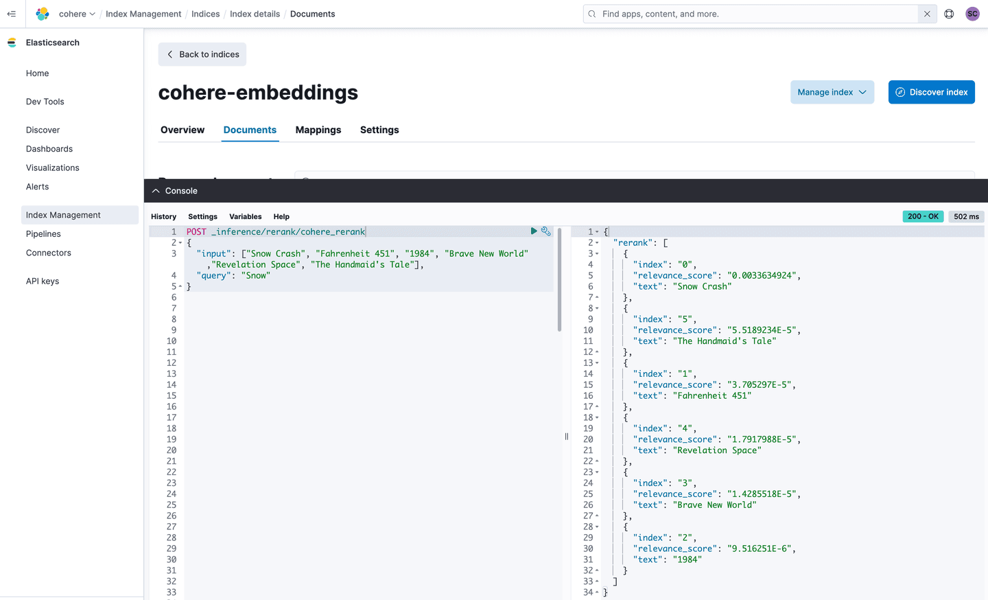 Elasticsearch Open Inference Api Adds Support For Coheres Rerank 3 Model Elasticsearch Labs